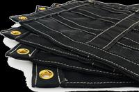 China Heavy Duty PVC Mesh Tarpaulin Truck Cover Tear Resistant Weatherproof -20.C-70.C UV Protection for sale