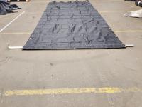 China Tear Strength PVC Coated Mesh Fabric 20x20 Density 20 Meter Length SGS Certified for sale
