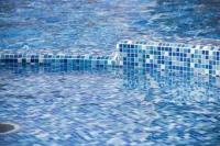 China Coated PVC Pool Liner With Cleartarpaulin Pattern Temperature Resistant Tarpaulin Installation for sale