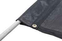China 30% PVC 70% Polyester PVC Dipped Black Mesh Fabric For Heavy Duty Applications for sale