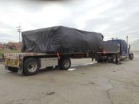 China PVC 18oz 22oz Anti UV Rays Mesh Tarp For Dump Truck Delivery for sale