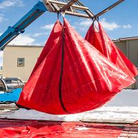 China 8 Point Lifting Heavy Duty Snow Tarps With Reinforced Edges for sale