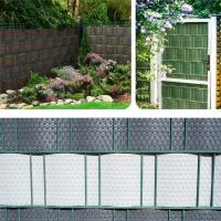 China Metal Type Pe Rattan Vinyl Fence Strips For Easy To Install Garden Fence for sale