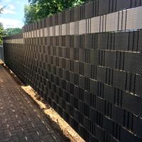 China Metal Type Pe Rattan Vinyl Fence Strips For Easy To Install Garden Fence for sale
