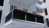 China PE PP Plastic Type Polyvinyl Fence Strip With PE Rattan balcony screen for sale