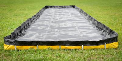 China EPA Certified Spill Berm For Liquids Oil No Tools Required Installation for sale