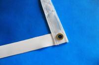 China Super Transparent Style PVC Vinyl Clear Tarpaulin Material With Mildew Resistance for sale