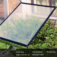 China Heavy Duty Pvc Transparent Tarpaulin With Grommets Tear Resistant Canopy Cover Tarp Outdoor for sale