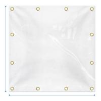 China Waterproof UV Resistant Heavy Duty Pvc Transparent Film Vinyl Tarpaulin Cover for sale