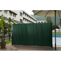 China 1M*3M PVC Vinyl Fence Roll UV Resistant Artificial Bamboo Roll For Garden for sale