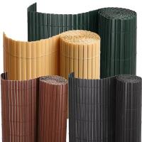 China Durable Easy To Install PVC Bamboo Garden Fence for sale