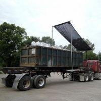 China PVC 18oz 22oz Anti UV Rays Mesh Tarp For Dump Truck Delivery for sale