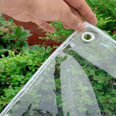 China High Transparent PVC Vinyl Tarpaulin Clear Outdoor Wedding Awning Cloth for sale