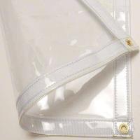 China Customized Clear PVC Coated Plaid Plastic Tarpaulin Water Resistant Tarps for Outdoor Courtyard for sale