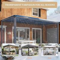 China Anti-ultraviolet and Windproof Waterproof and Moisture-proof clear Polyvinyl Chloride Coated Tarpaulin for sale