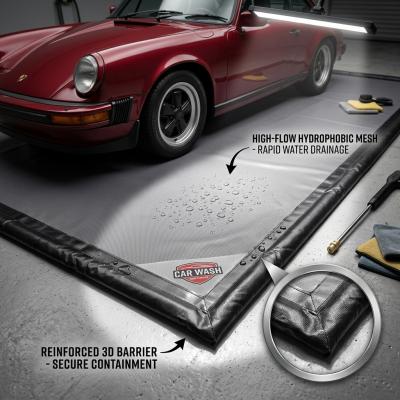 China Heavy Duty Wearproof Car Wash Floor Mat Quick Dry Protective Rug For Garage for sale