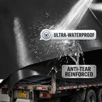 China 24'x27' 8' Drop PVC Heavy Duty Flatbed Truck Tarp 2’D-shaped ring for sale