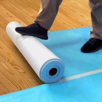 China Laminated Waterproof Anti Scratch Non Slip Floor Protection Sheet Reusable Painter Floor Cover For Construction Renovation for sale