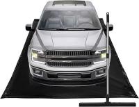China Waterproof Under Car Garage Floor Containment Mat With Squeegee For Snow Rain Mud Oil Protection for sale