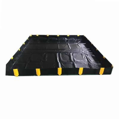 China Quick Snap Anti-Mildew PVC Waterproof Foam Wall Spill Containment Berm Oil Tank for sale