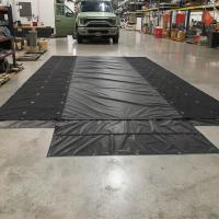 China 16oz Waterproof Tear-Resistant Lumber Tarp for Flatbed Truck Cover PVC Tarpaulin for sale