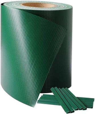China Green RAL6005 PVC Fence Strip for sale