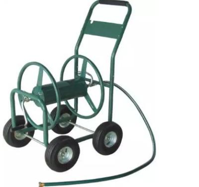 China Stainless Steel Water Hose Reel on 4 Wheel Cart for House Cleaning and Flower Watering for sale
