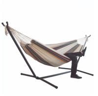 China Custom Outdoor Folding Hammock 2 People Heavy Duty Hammock Stand for sale