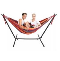 China Custom Outdoor Folding Hammock 2 People Heavy Duty Hammock Stand for sale