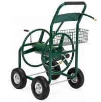China Convenient 4-Wheel Heavy Duty Hose Reel Cart for Outdoor Garden and Yard for sale