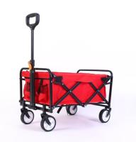 China Portable Four-wheel Micro Collapsible Foldable Utility Beach Trolley Cart for Camping for sale