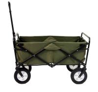 China Upgrade Your Shopping Game with Heavy Duty Folding Black Garden Cart Iron Material for sale