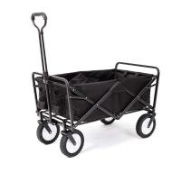 China Upgrade Your Shopping Game with Heavy Duty Folding Black Garden Cart Iron Material for sale