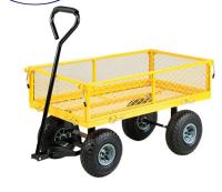 China Outdoor 500LBS Heavy Duty Wagon With Removable Side Meshes for Heavy-Duty Tasks for sale