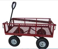 China Outdoor 500LBS Heavy Duty Wagon With Removable Side Meshes for Heavy-Duty Tasks for sale