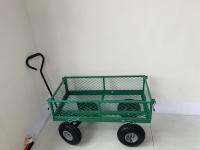 China 4 Wheels Mesh Structure Garden Trolley for Heavy Duty Outdoor Usefulness for sale