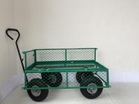 China 4 Wheels Mesh Structure Garden Trolley for Heavy Duty Outdoor Usefulness for sale