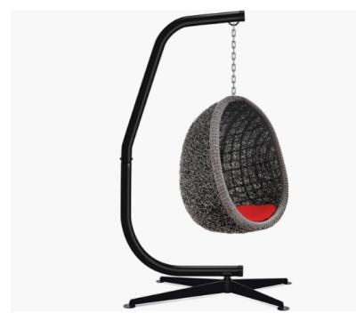 China 260KGS Weight Capacity Hammock Chair with Customized Color and Comfortable C Stand for sale
