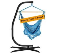 China 260KGS Weight Capacity Hammock Chair with Customized Color and Comfortable C Stand for sale