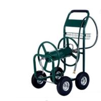 China Four-wheel Stainless Steel Garden Water Hose Reel Cart for Smooth Watering Experience for sale