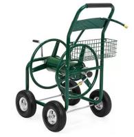 China Handy Pull Wheeled Frame Camping Garden Flower Water Wagon with Trolley and Hose Cart for sale