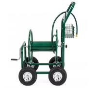 China Handy Pull Wheeled Frame Camping Garden Flower Water Wagon with Trolley and Hose Cart for sale