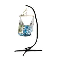 China Customized Color Heavy Duty C Shape Frame Hammock Stand with Modern Design and Sturdy for sale