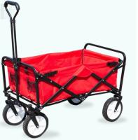 China 86*46*85 Dimension Heavy Duty Folding Wagon Cart for Beach Camping Picnic and Sand for sale