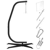 China Modern Design Style Portable Heavy Duty Hammock Stand Folding Steel Stand for Outdoor for sale