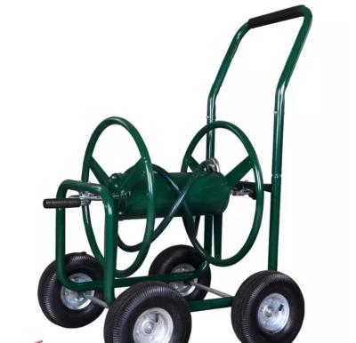 China Garden Watering Hose Reel Cart on Four Wheels for Easy Planting and Watering Tasks for sale