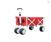 China Portable Steel Iron Folding Wagon for Garden Camping Multipurpose Outdoor Tools Trolley for sale