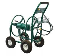 China 300kg Load Capacity Heavy-Duty 4-Wheel Iron Garden Cart for Shopping Storage Industrial for sale