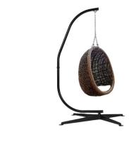 China Outdoor Hanging Macrame Hammock Chair with 450LBS Capacity Steel Stand for sale