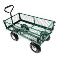 China Hand Push 4 Wheel Iron Garden Wagon Tool Cart for Easy Transportation of Tools for sale